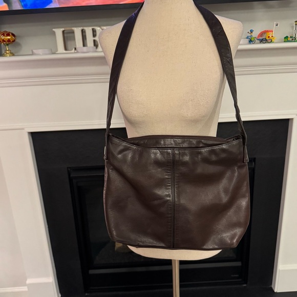 Perlina | Bags | Perlina New York Brown Leather Shoulder Bag | Poshmark